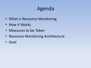 Resource Monitoring | PPTX