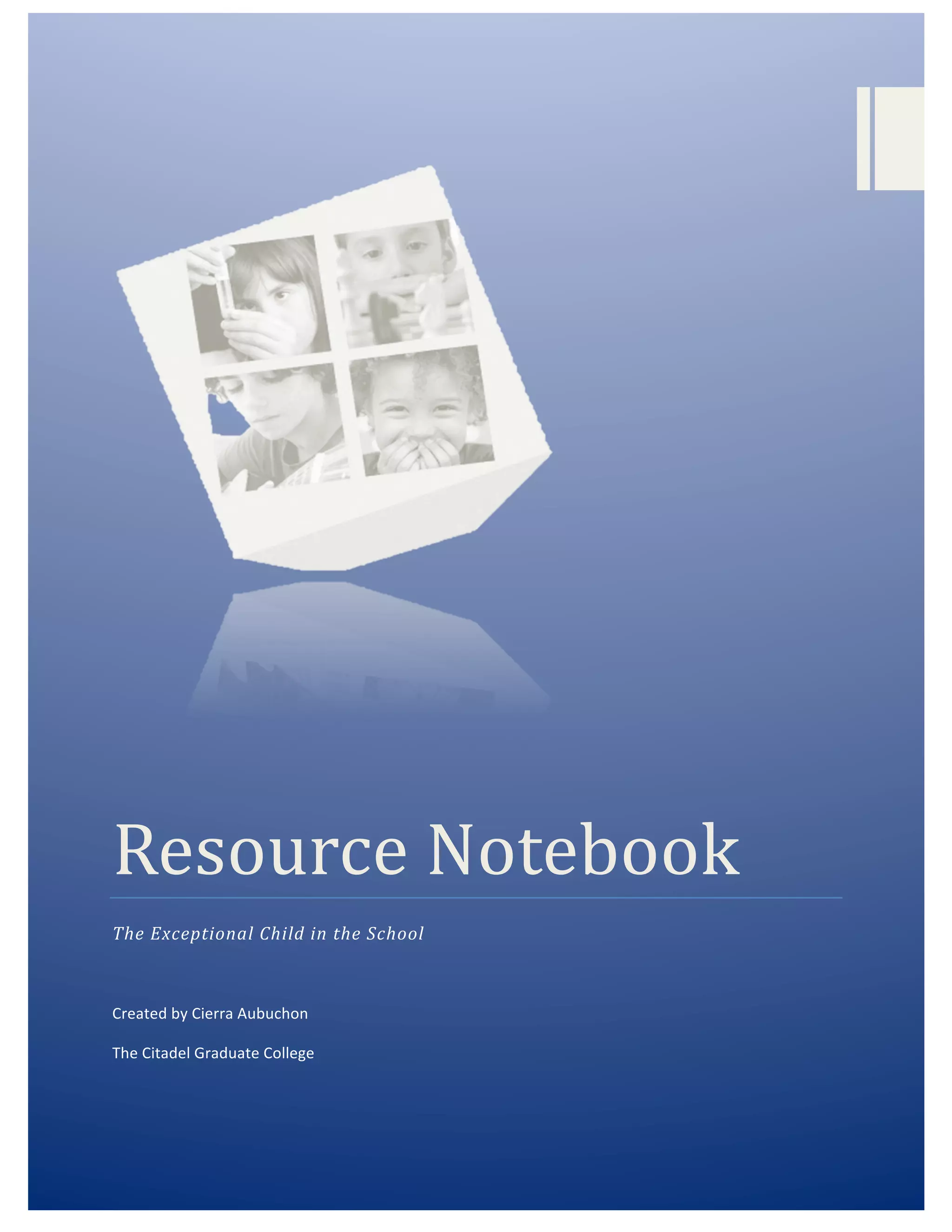 Resource Notebook | PDF