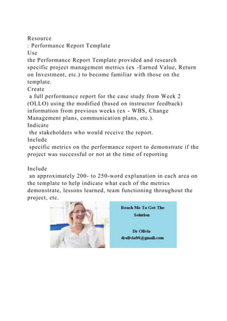 Resource Performance Report TemplateUse the Performance Repor.docx