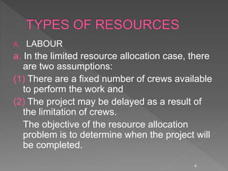 Resource planning and resource allocation | PPTX