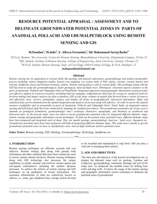 Resource potential appraisal | PDF