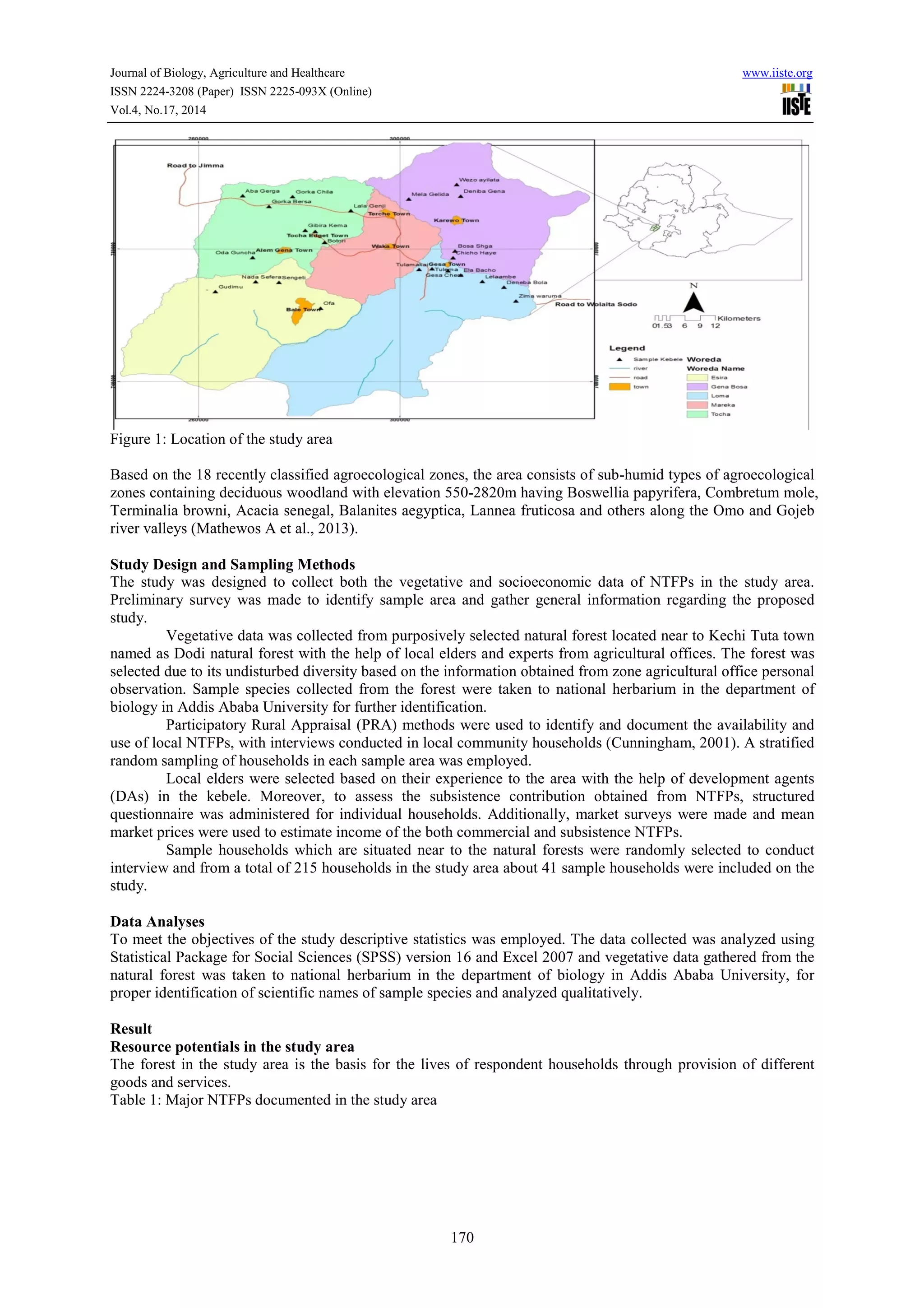 Resource potential of non timber forest products in dawro zone, south ...