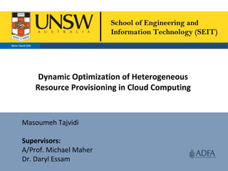 Resource provisioning optimization in cloud computing | PPT