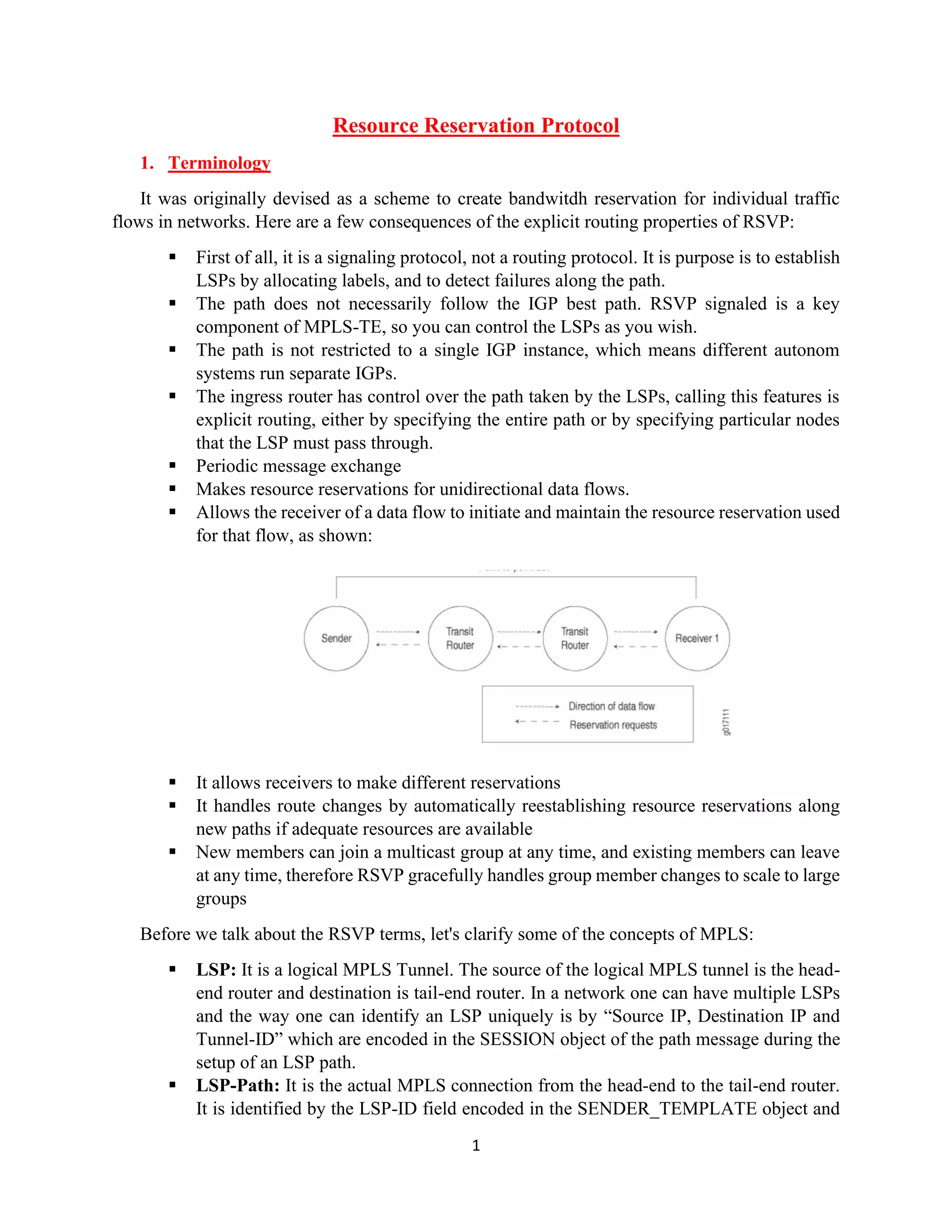 Resource reservation protocol | PDF
