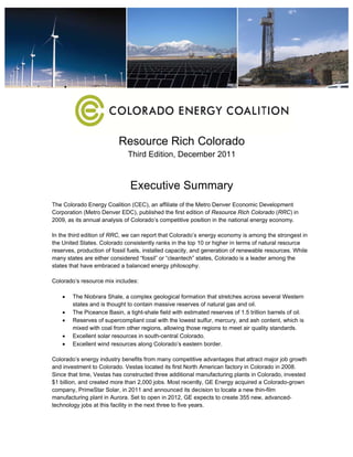 Resource Rich Colorado (Full Report) | PDF