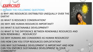 RESOURCES power point presentation by J Devi | PPTX | Environment | Science