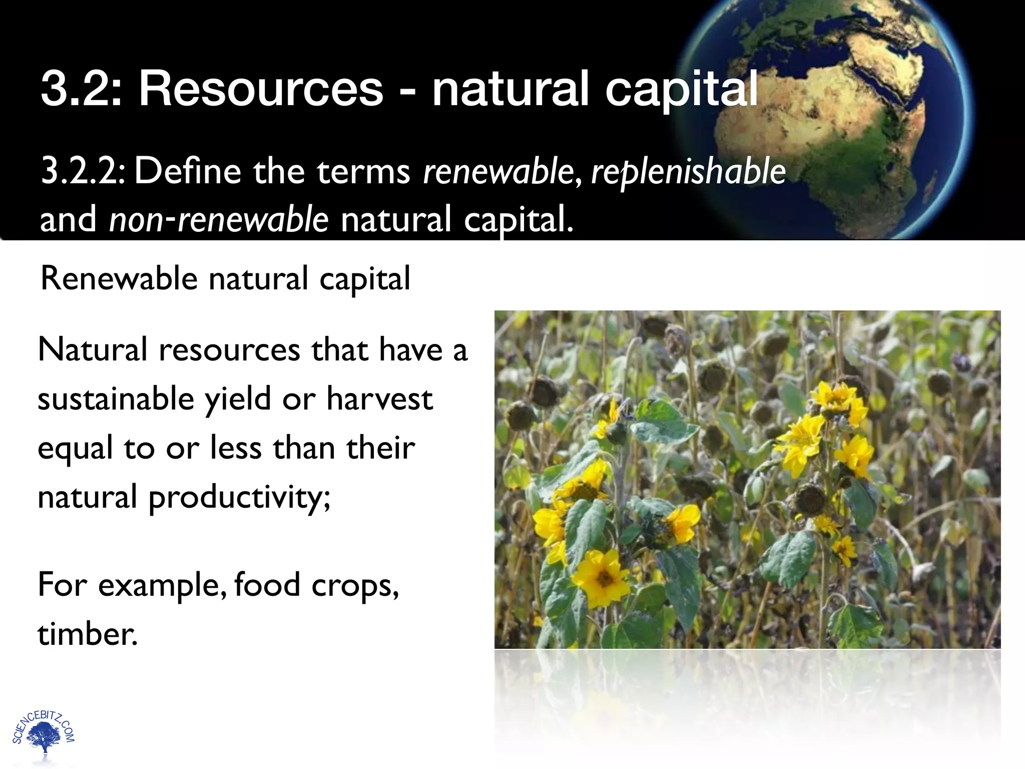 Resources and natural capital | KEY