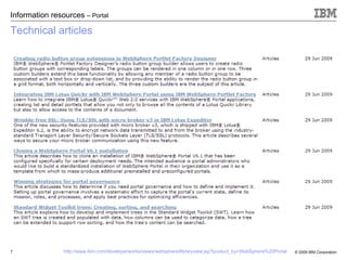 Information resources – IBM WebSphere Portal | PPT