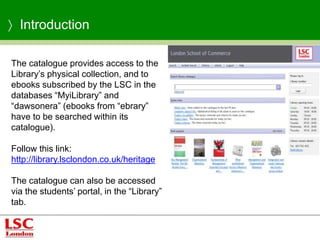 LSC electronic resources | PPSX