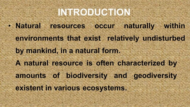 RESOURCES AND DEVELOPMENT PPT | PPTX | Geography | Science