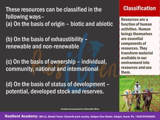 Resources and development ClassX NCERT | PDF | Environment | Science