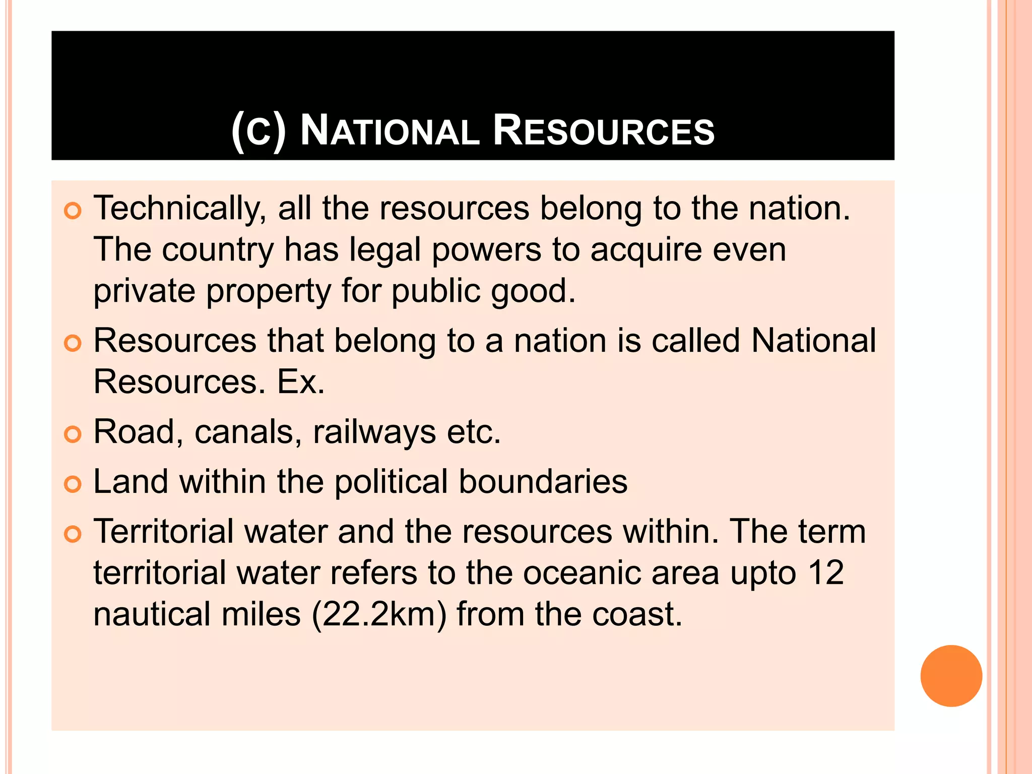 Resources and development, class 10 th geography by Vidit. | PPTX