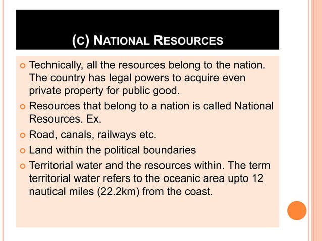 Resources and development, class 10 th geography by Vidit. | PPTX