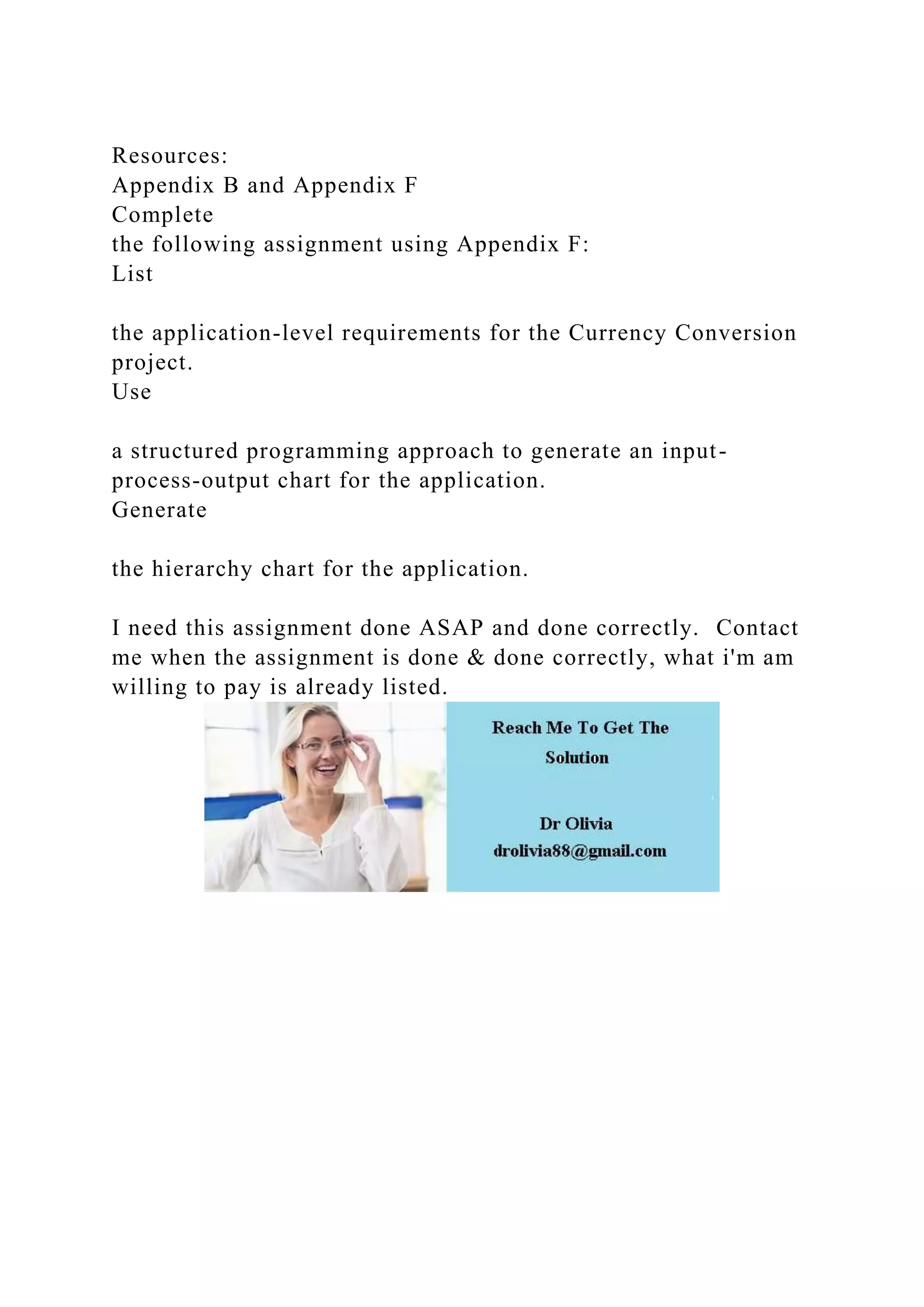 Resources Appendix B and Appendix FComplete the following ass.docx