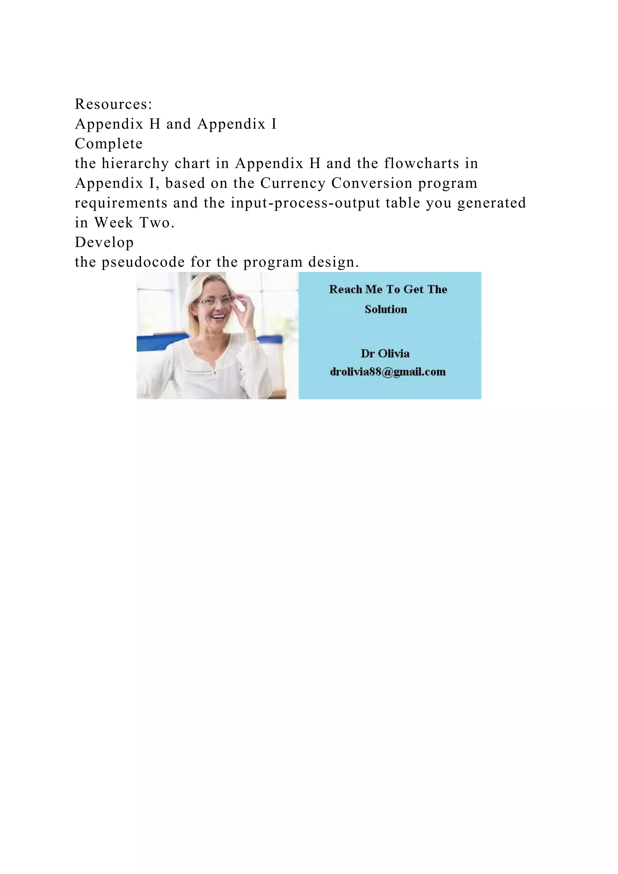 Resources Appendix H and Appendix IComplete the hierarchy cha.docx