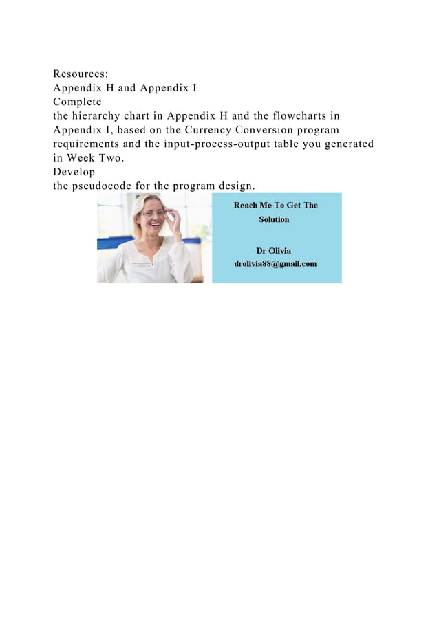 Resources Appendix H and Appendix IComplete the hierarchy cha.docx