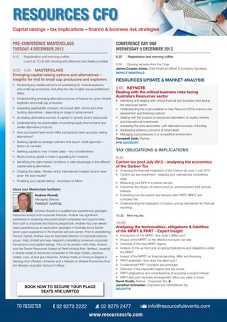 Resources CFO 2012 | PDF