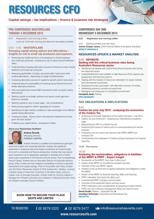 Resources CFO 2012 | PDF