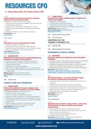 Resources CFO 2012 | PDF