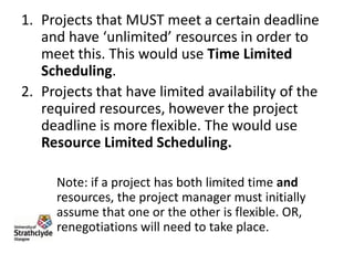 Resource Scheduling | PPTX