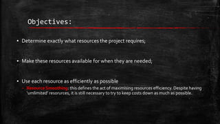 Resource Scheduling | PPTX