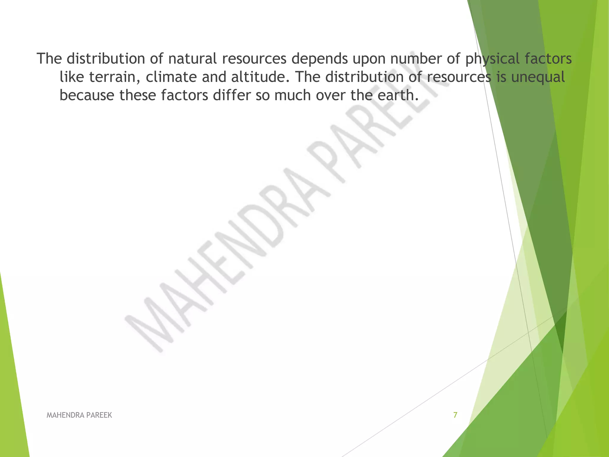 Resources class 8 | PDF