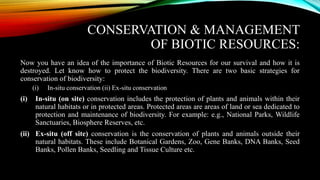 Resources conservation & management | PPTX