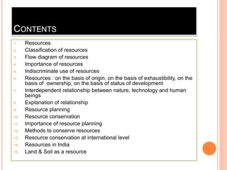 Resources & develoment | PPT