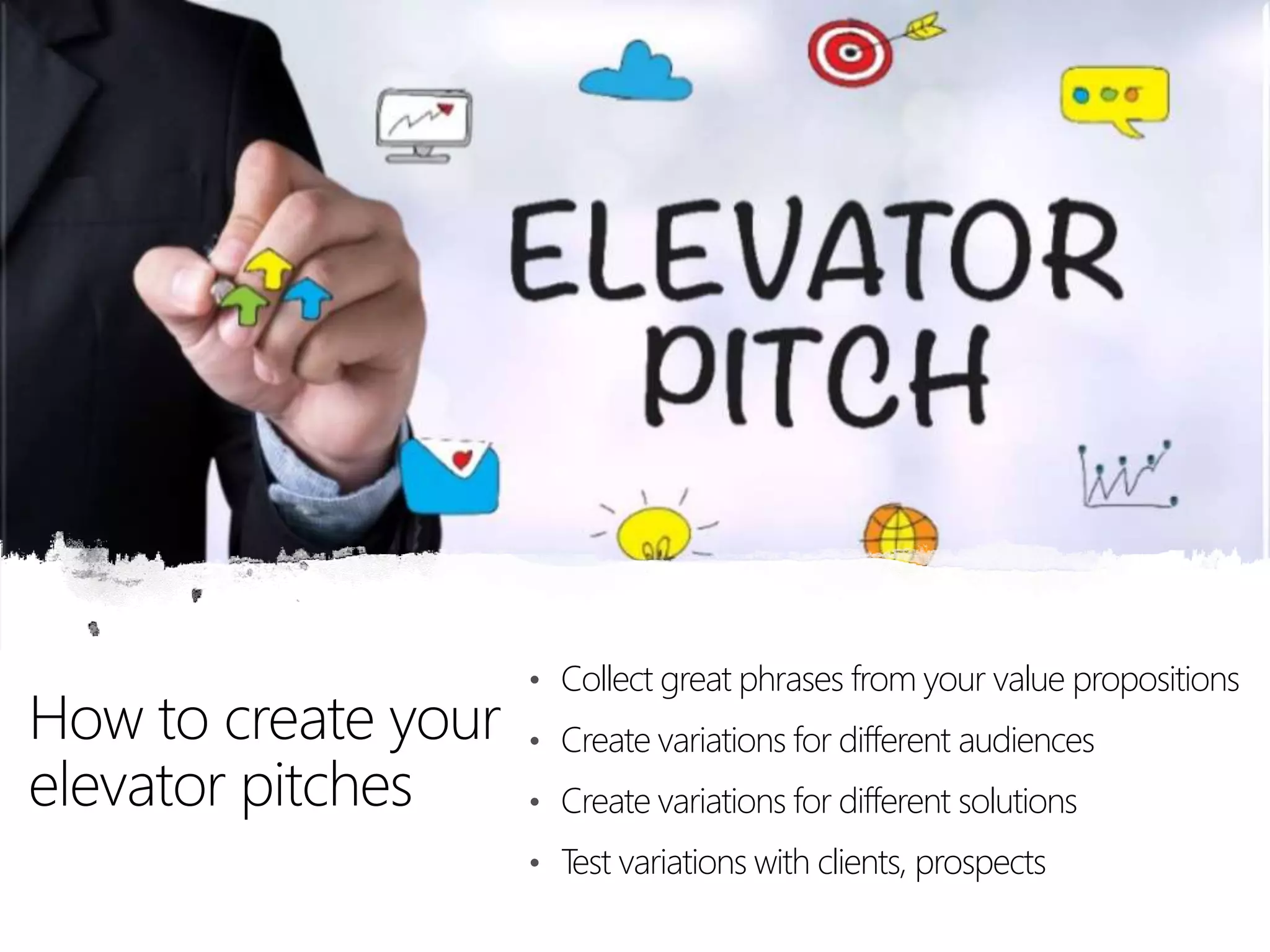 Resources elevator pitches | PPT