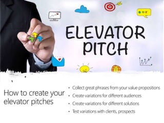Resources elevator pitches | PPT