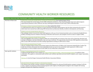 Resources for Programs Using Community Health Workers | PPT