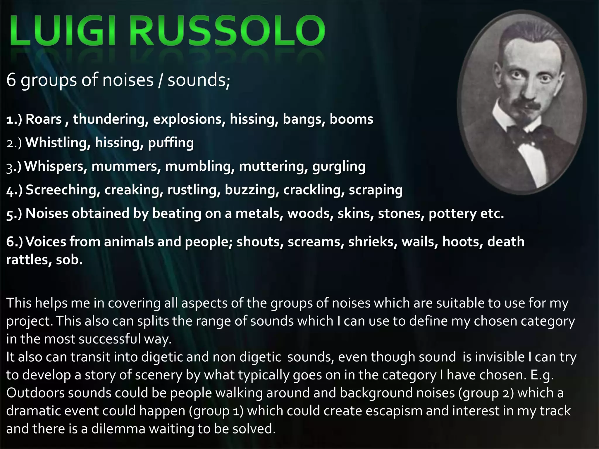 Resources from music concrete theory. | PPTX