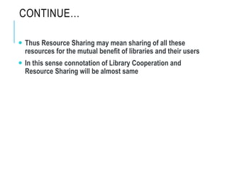 Resource sharing | PPTX