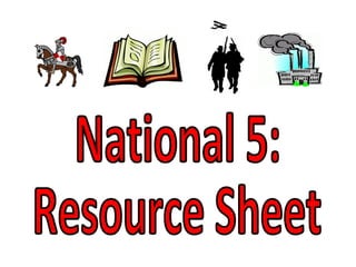 Resource sheet instructions | PPT