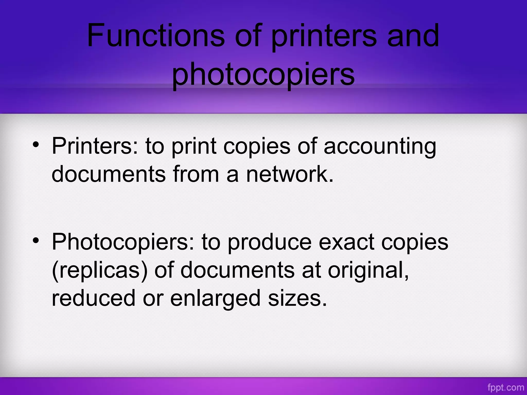 Resources used in the Accounts Office | PPT
