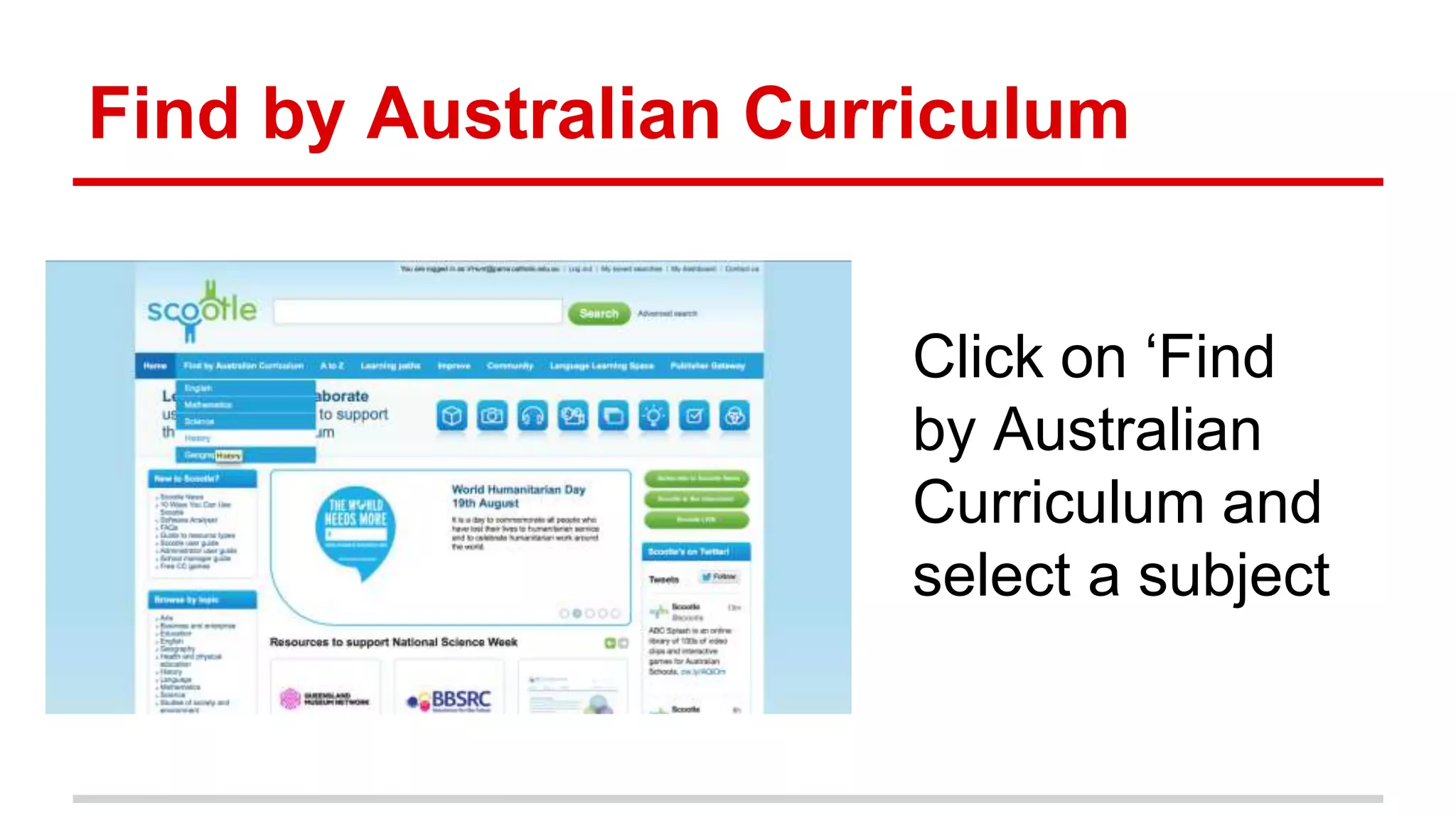 Resources in Scootle | PPTX