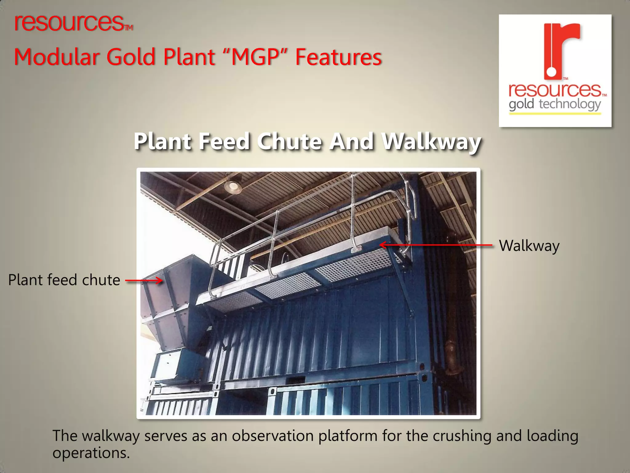 Modular Gold Plant - Presentation by Resources Gold Technology | PDF