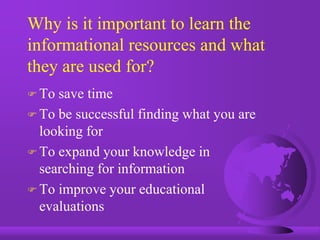 Resources of Information | PPT