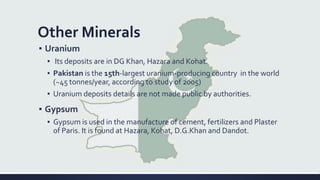 Resources of pakistan | PPTX