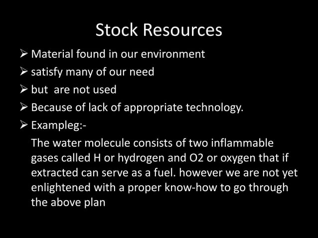 Resources on the basis of development | PPTX