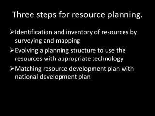 Resources on the basis of development | PPTX