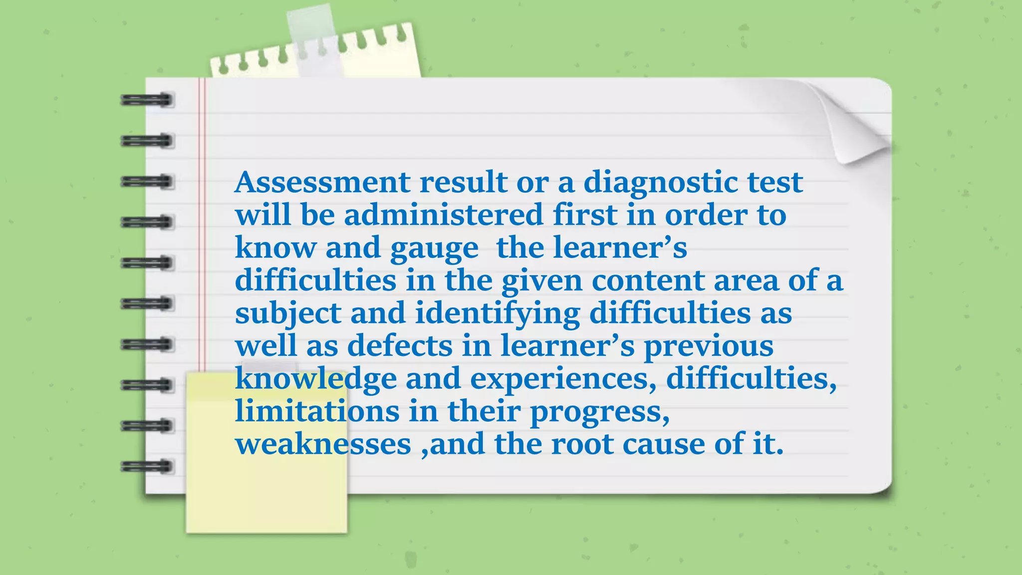 Development of Intervention Materials and Remedial Lessons for Learners ...