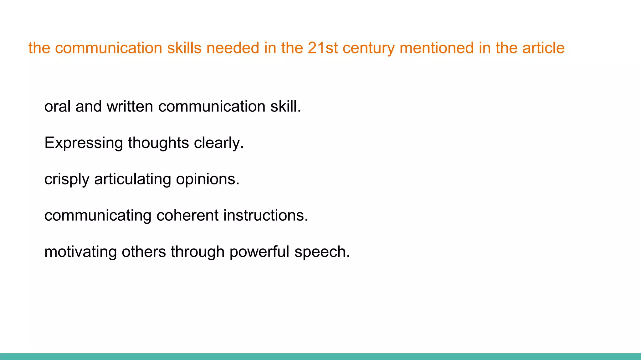 Resources to promote communication skills | PPTX