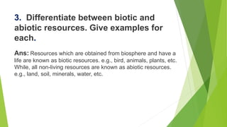 Resources Utilisation and development DAV CLASS VIII FT.EDU EASE ...