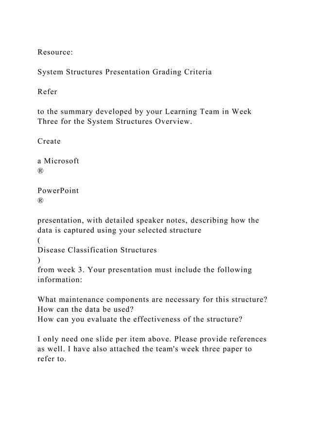 ResourceSystem Structures Presentation Grading CriteriaRefe.docx