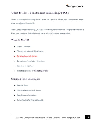 Resource vs Time-Constrained Scheduling Complete Guide for Project ...