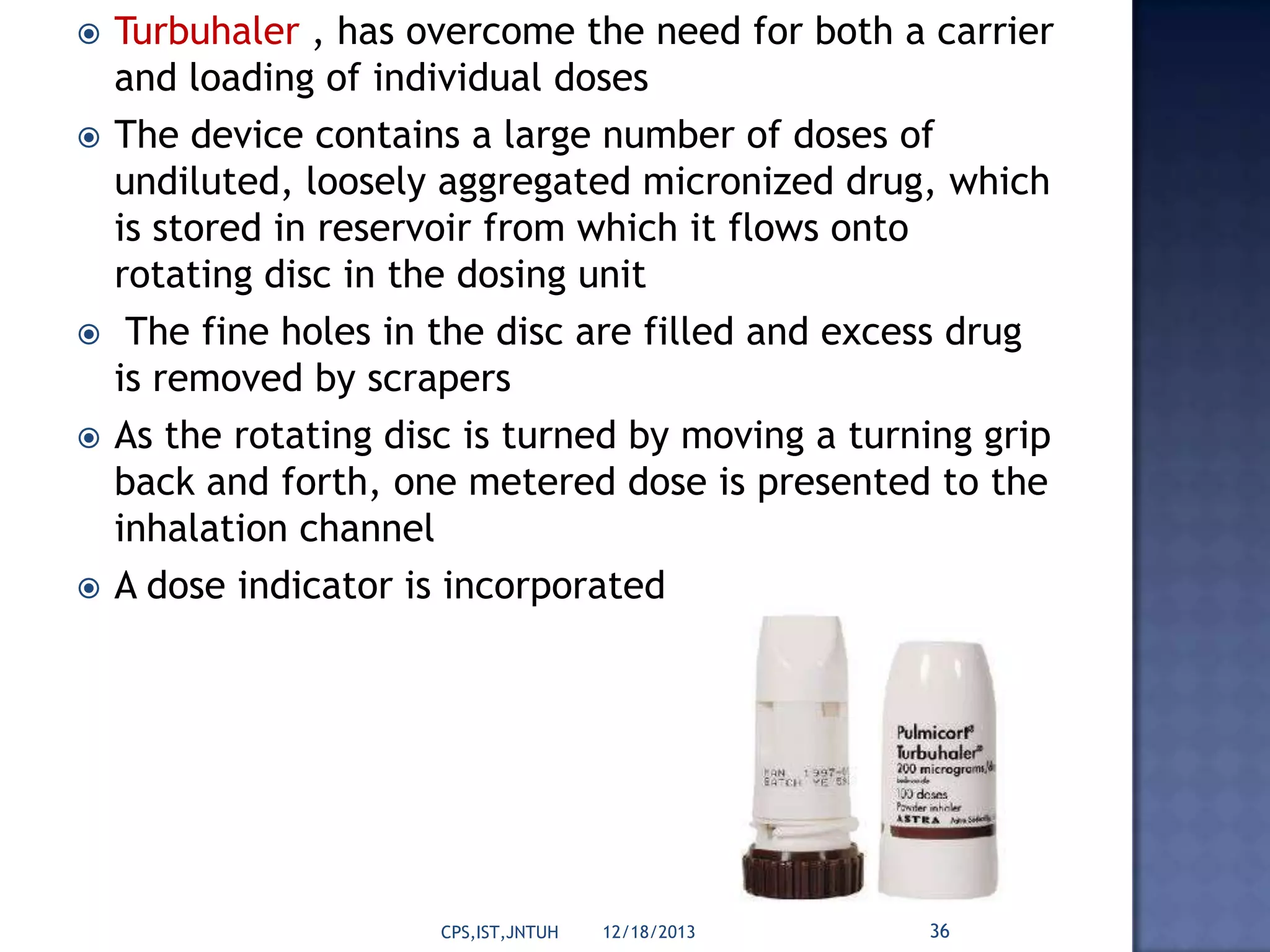 targeted drug delivery system to respiratory system | PPTX