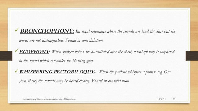 Resp.system examination