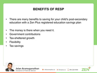 Registered education Saving Plan and its Benefits | PPT