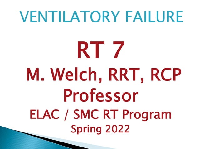 Resp. failure type 2 ventilatory failure | PPT